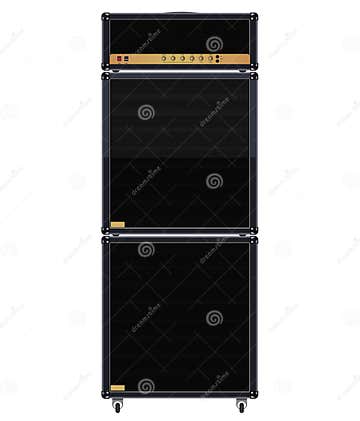 Guitar Amp stock vector. Illustration of metal, scene - 51829072