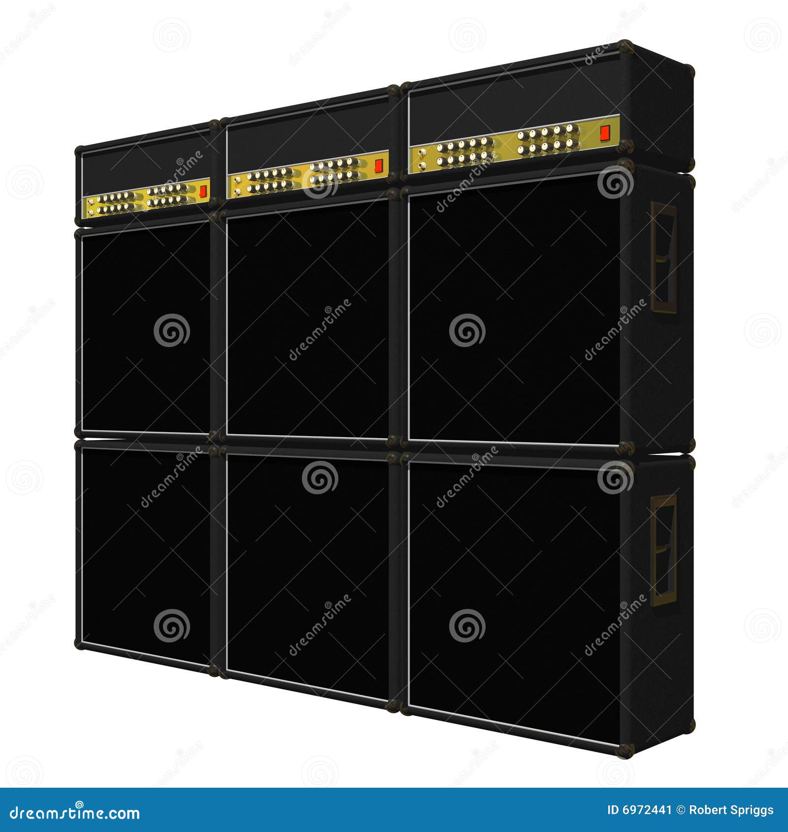 Guitar Amp Stacks Stock Image - Image: 6972441