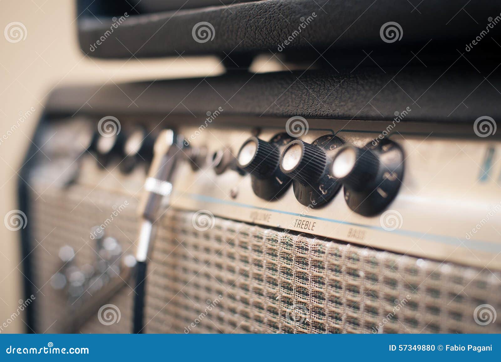 Guitar Amplifier Knobs Detail Stock Photo - Image of focus, close: 57349880