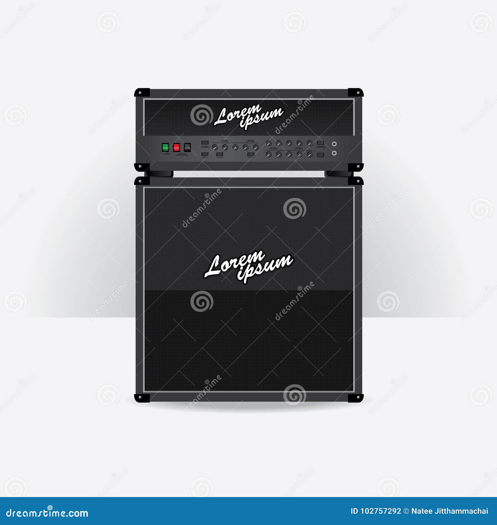 Guitar Amplifier Vector Illustration Stock Vector - Illustration of ...