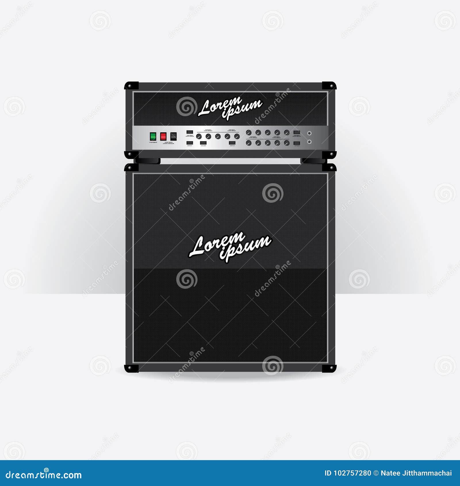 Guitar Amplifier Vector Illustration Stock Vector - Illustration of ...