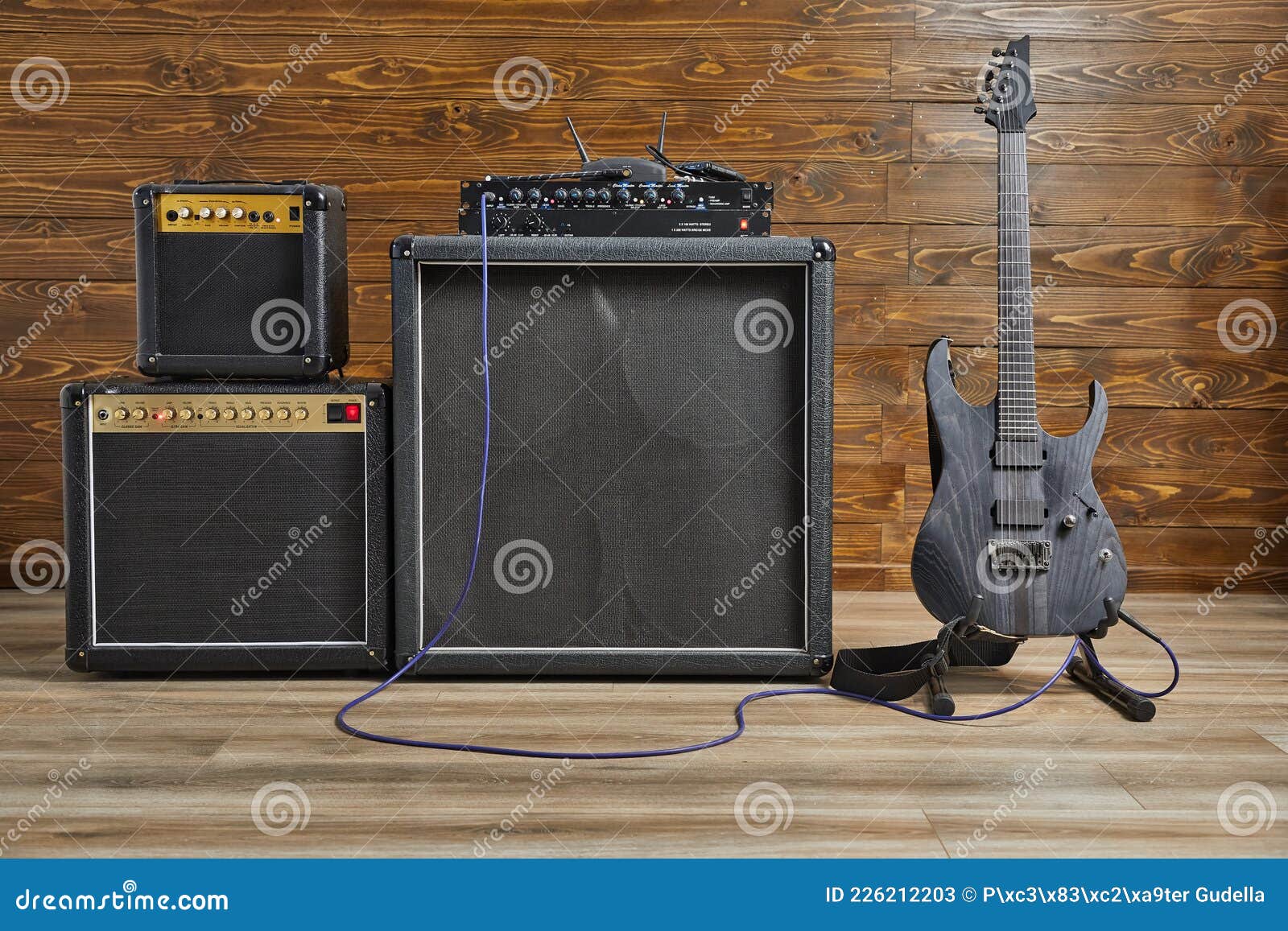 Guitar Amplifiers in a Studio Stock Image - Image of used, cabinet ...