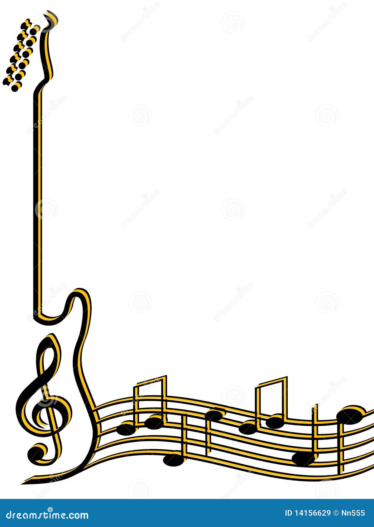 Guitar background stock vector. Illustration of decorative - 14156629