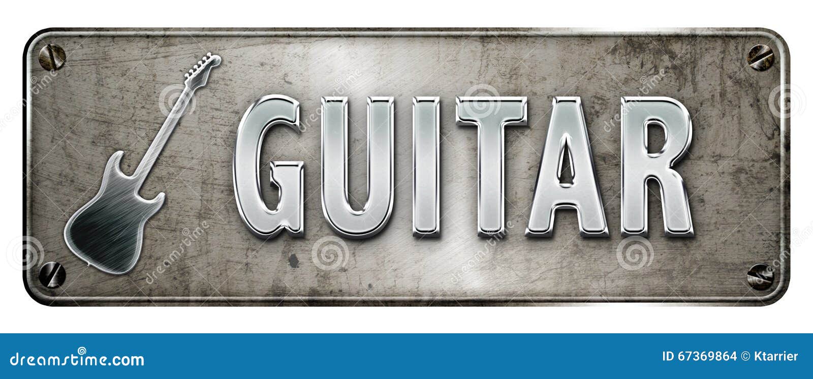 Guitar banner stock illustration. Illustration of core - 67369864
