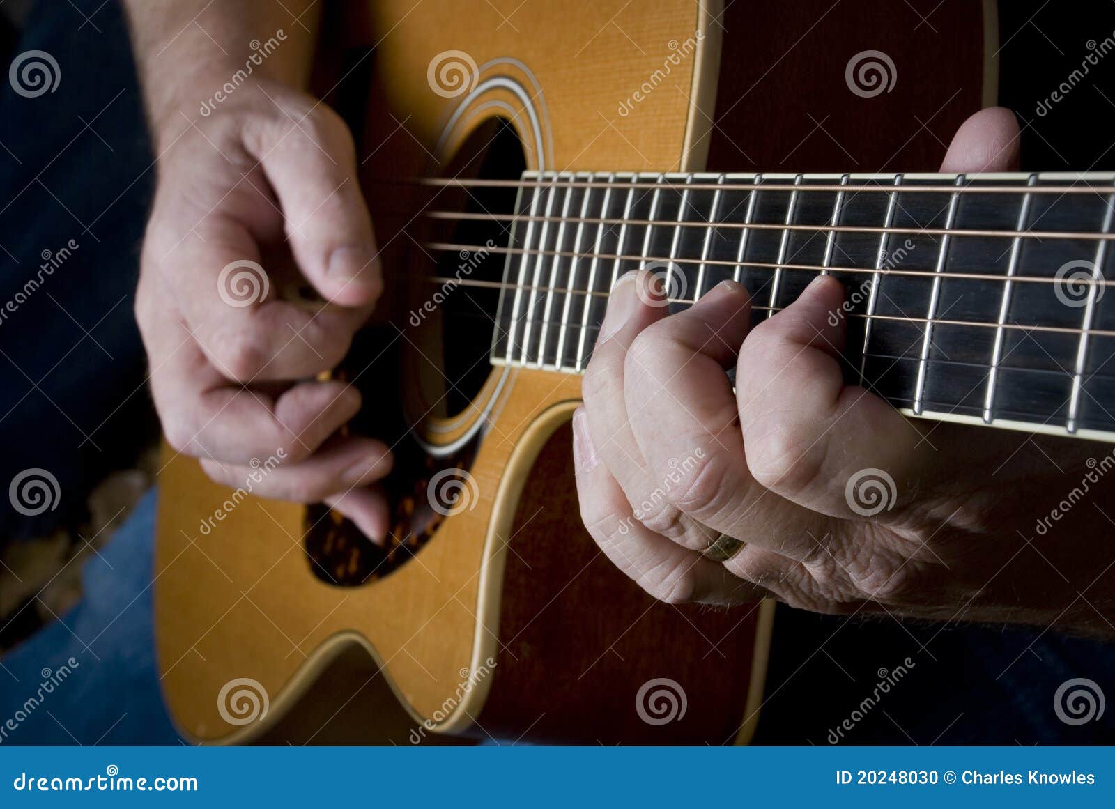 Guitar Being Played by a Master Guitaris Stock Photo - Image of string ...