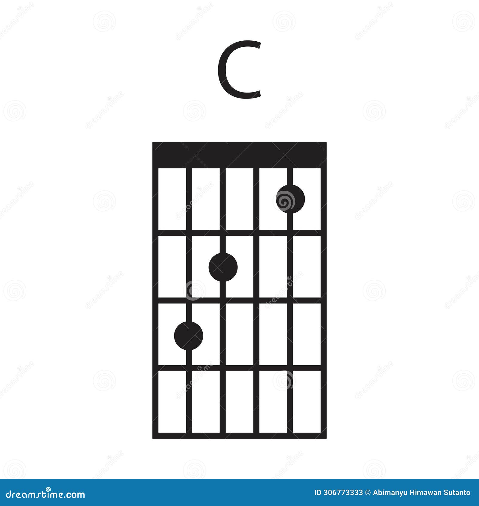 Guitar chord icon vector stock vector. Illustration of vector - 306773333