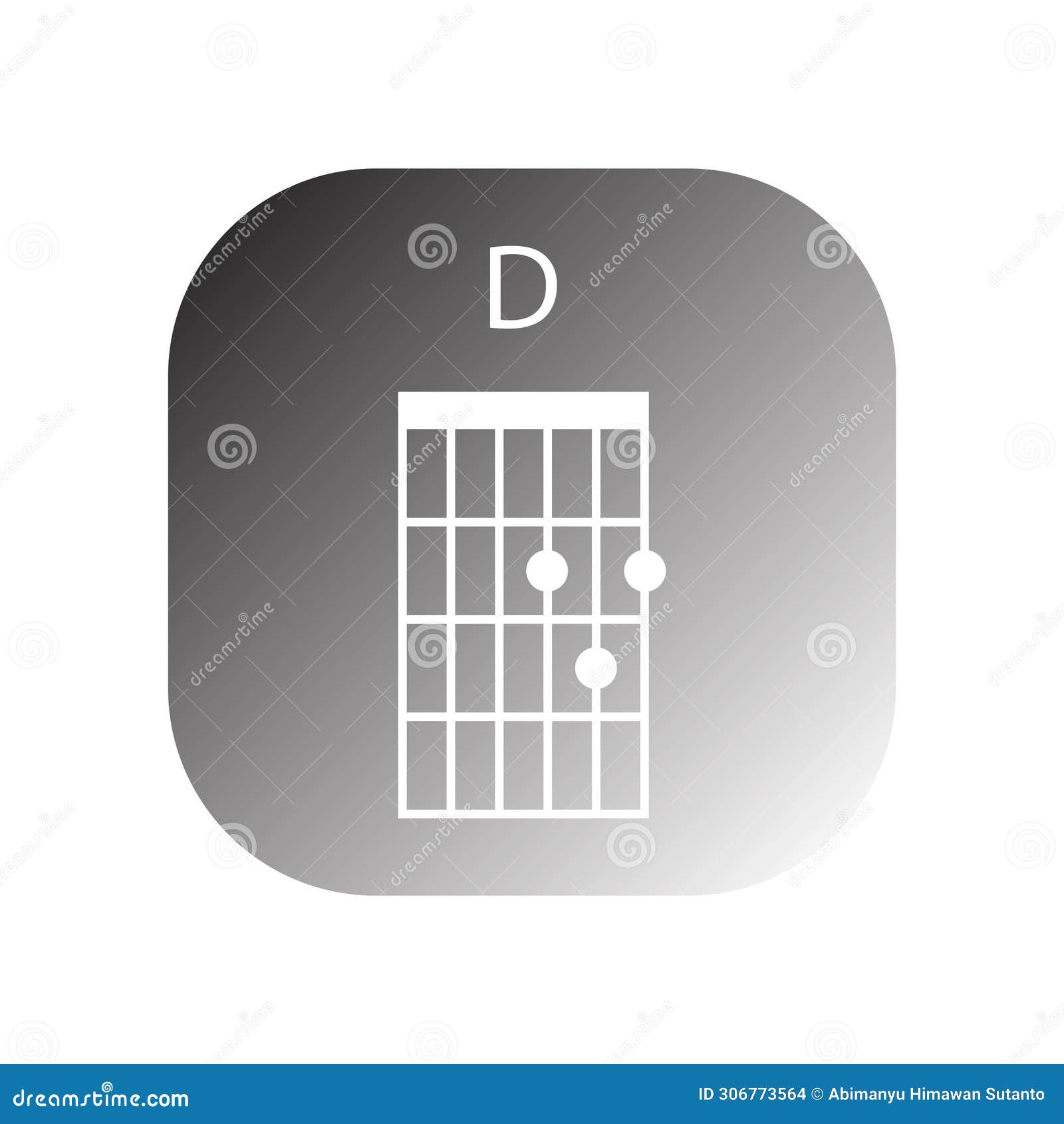 Guitar chord icon vector stock vector. Illustration of icon - 306773564