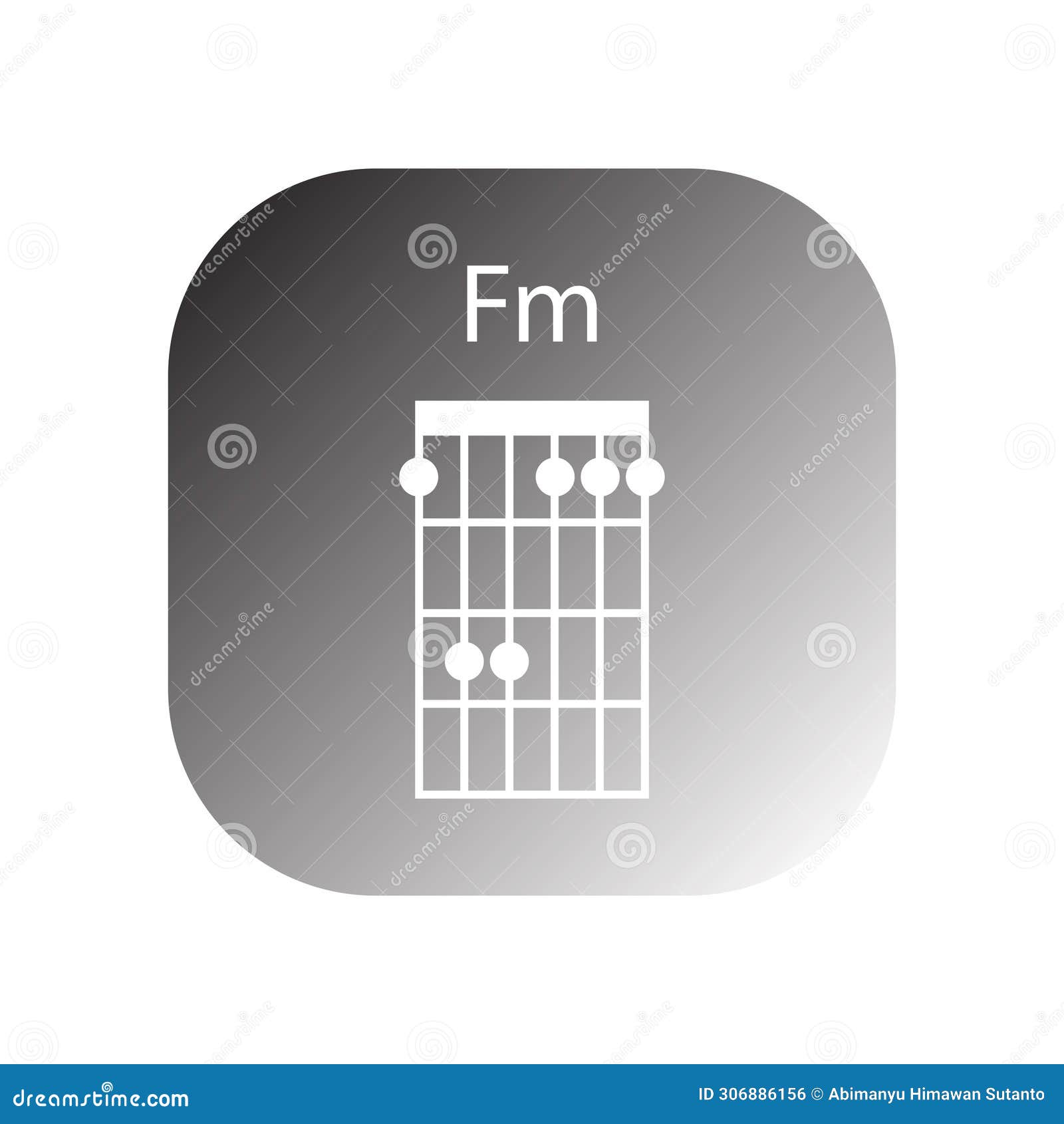 Guitar chord icon vector stock vector. Illustration of folk - 306886156
