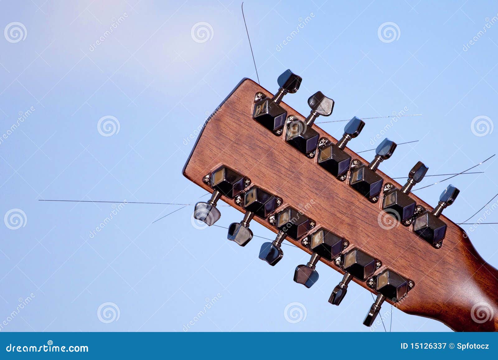 Guitar close up stock image. Image of tune, string, music - 15126337