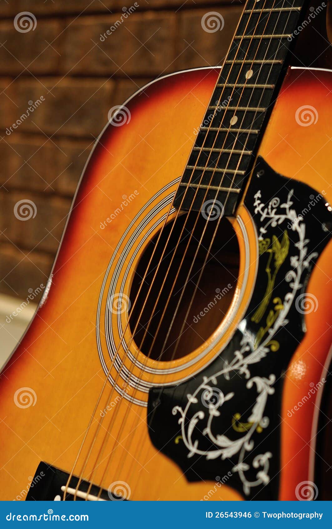 Guitar Close Up stock photo. Image of shiny, guitar, string - 26543946