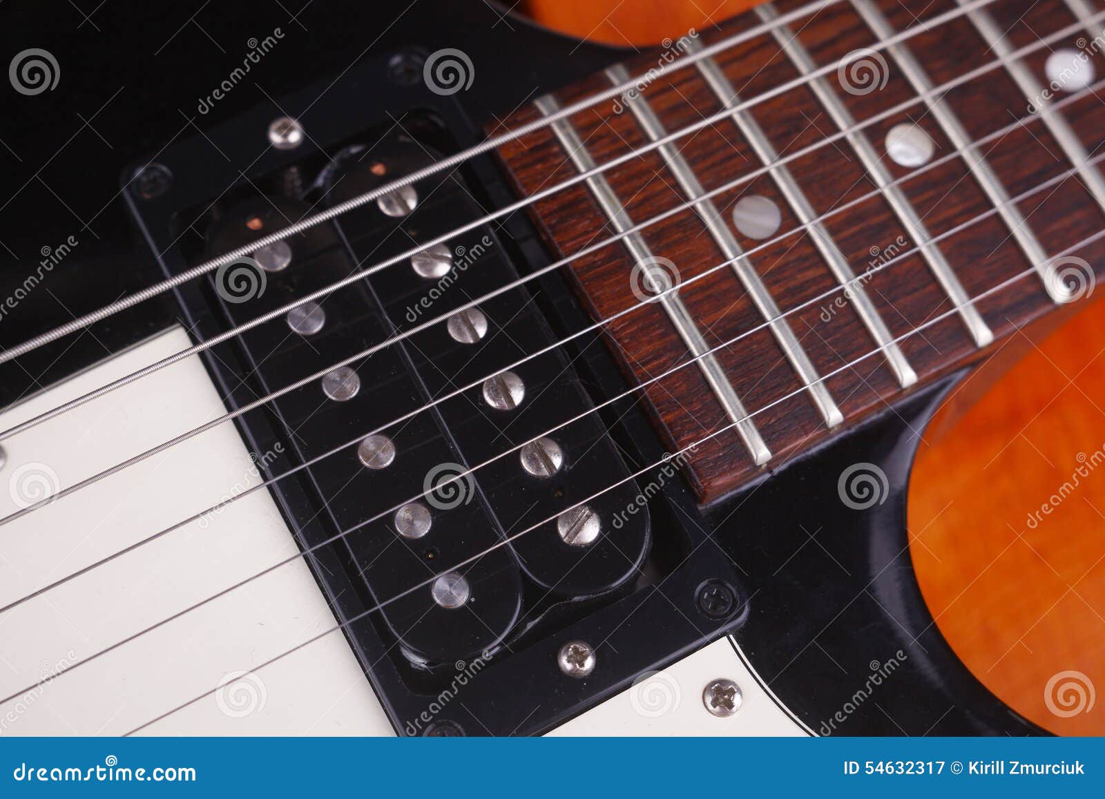 Guitar closeup stock image. Image of rock, knobs, pickups - 54632317