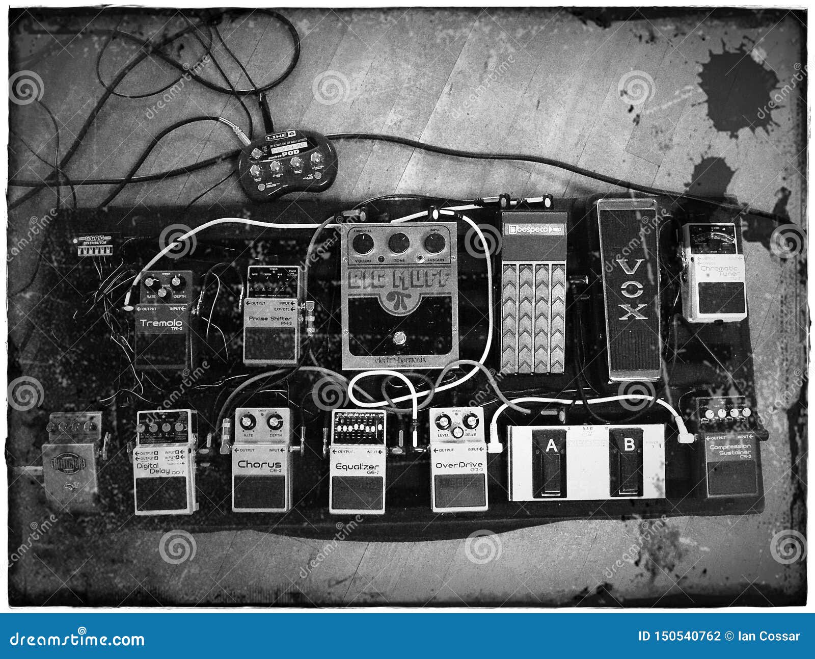 Guitar Effects Pedals Pedalboard Editorial Photography - Image of ...