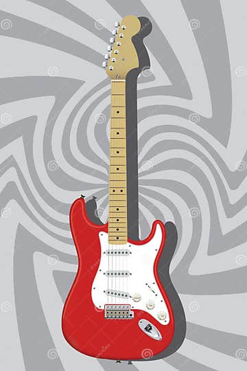 Guitar Fender Stratocaster - Vector Stock Vector - Illustration of ...
