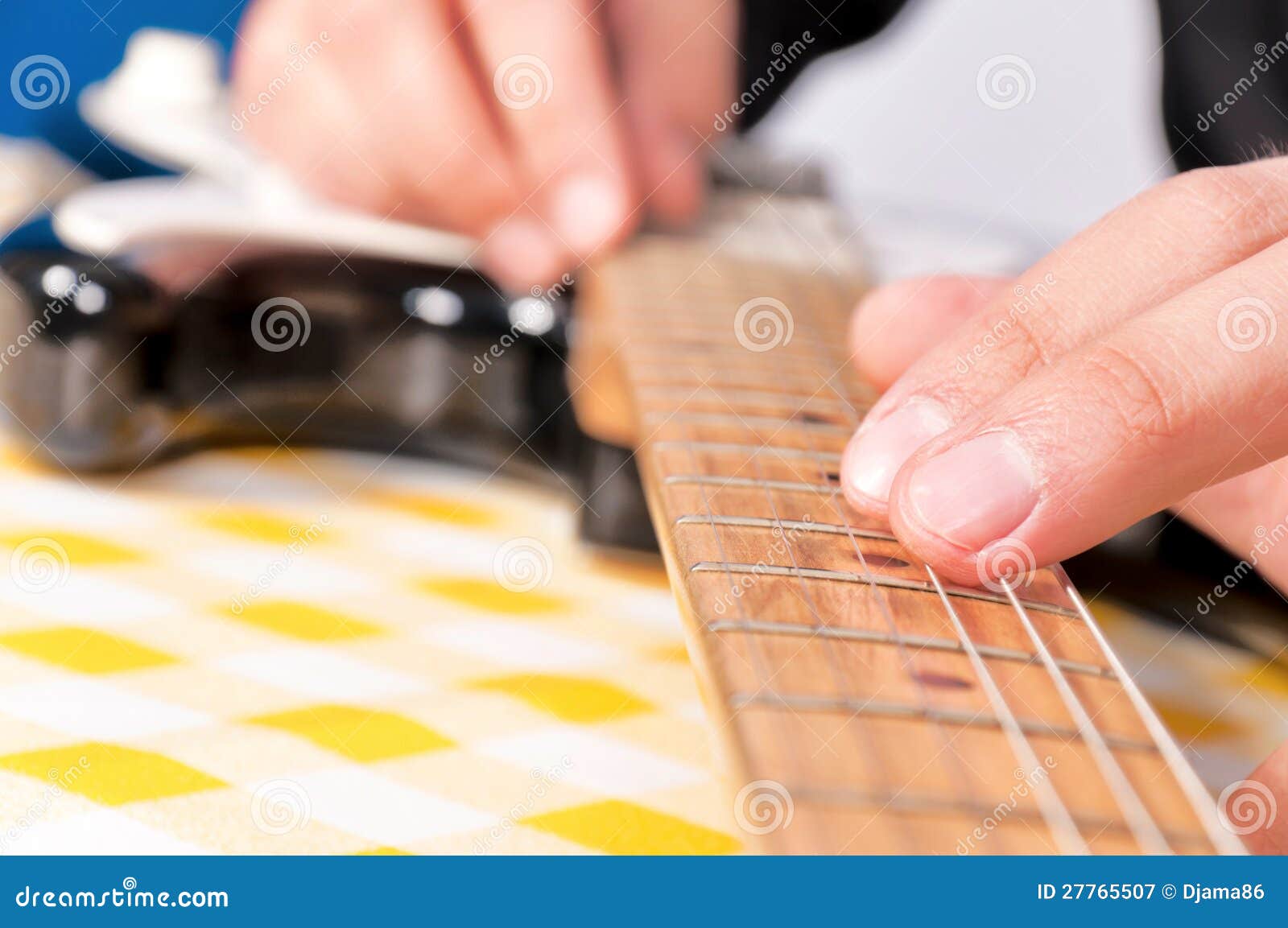 Guitar Fingers stock image. Image of frets, bass, light - 27765507
