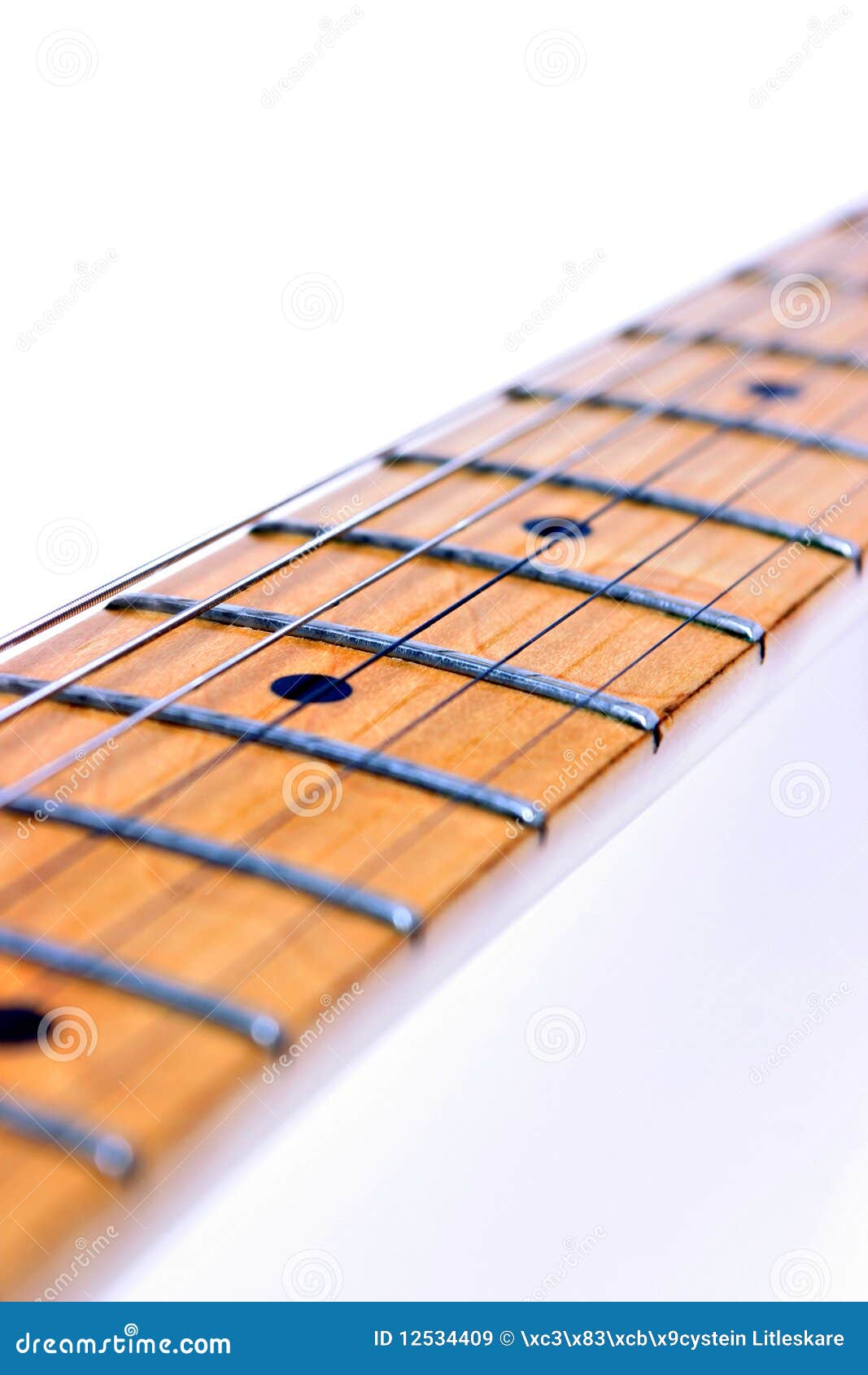 Guitar fretboard stock image. Image of single, musical - 12534409