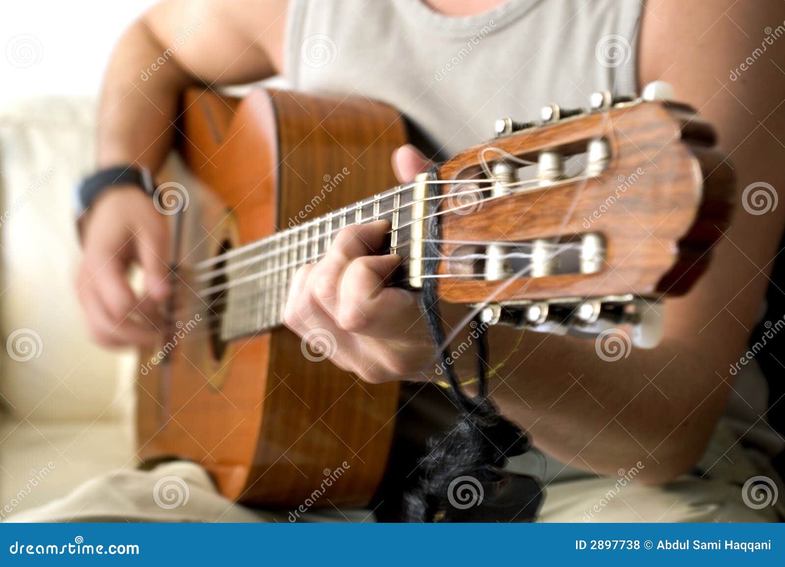 Guitar Fretting Hand in Motion Stock Photo - Image of acoustic ...