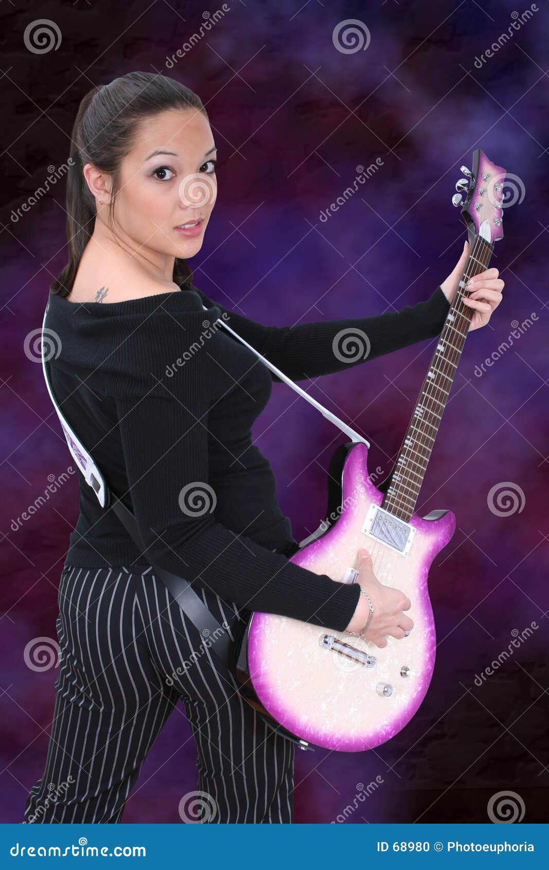 Guitar Girl 01 stock photo. Image of guitar, string, beautiful - 68980