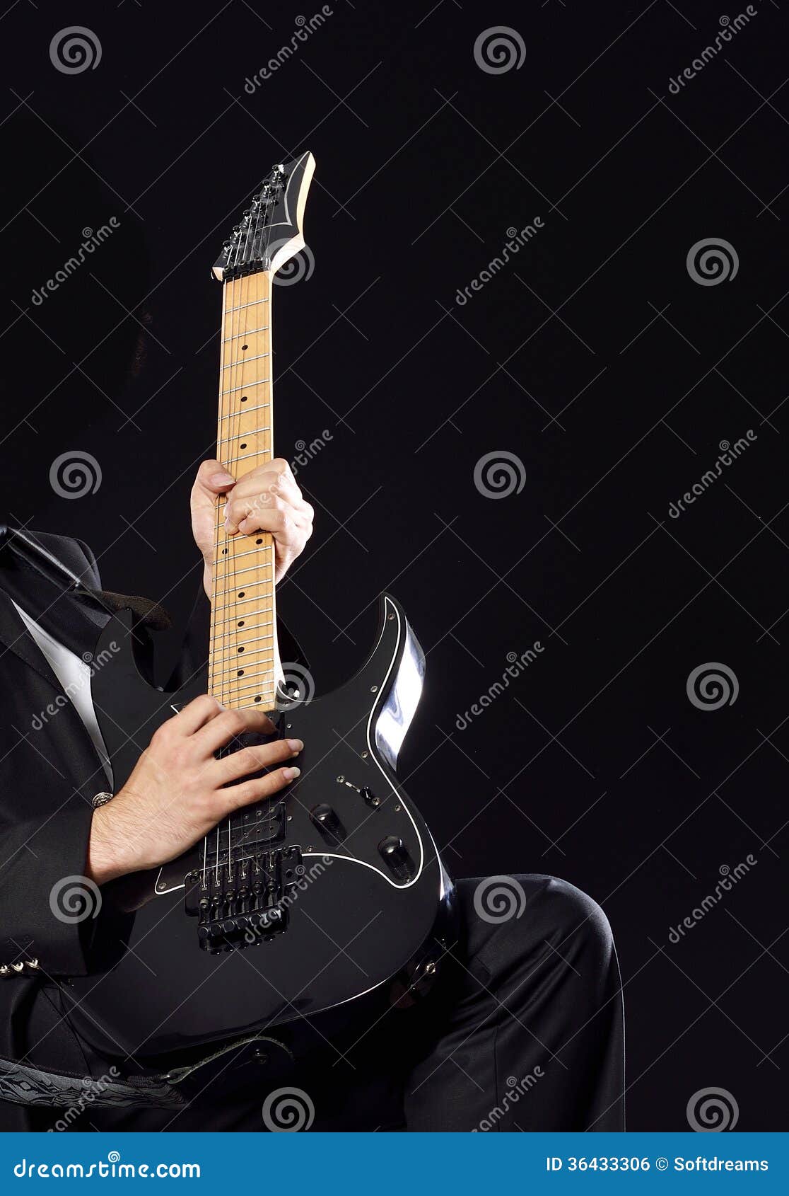 Guitar Hand and Legs stock photo. Image of artist, player - 36433306
