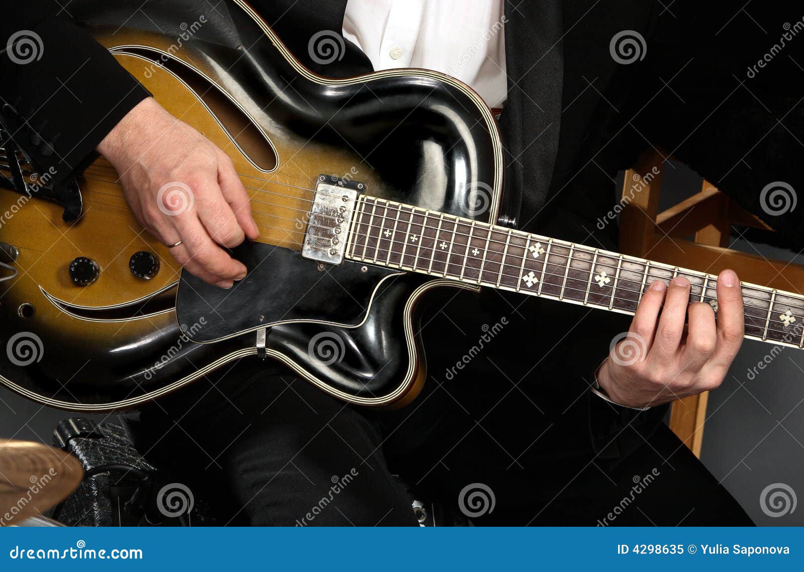 Guitar and hands stock image. Image of popularity, hands - 4298635