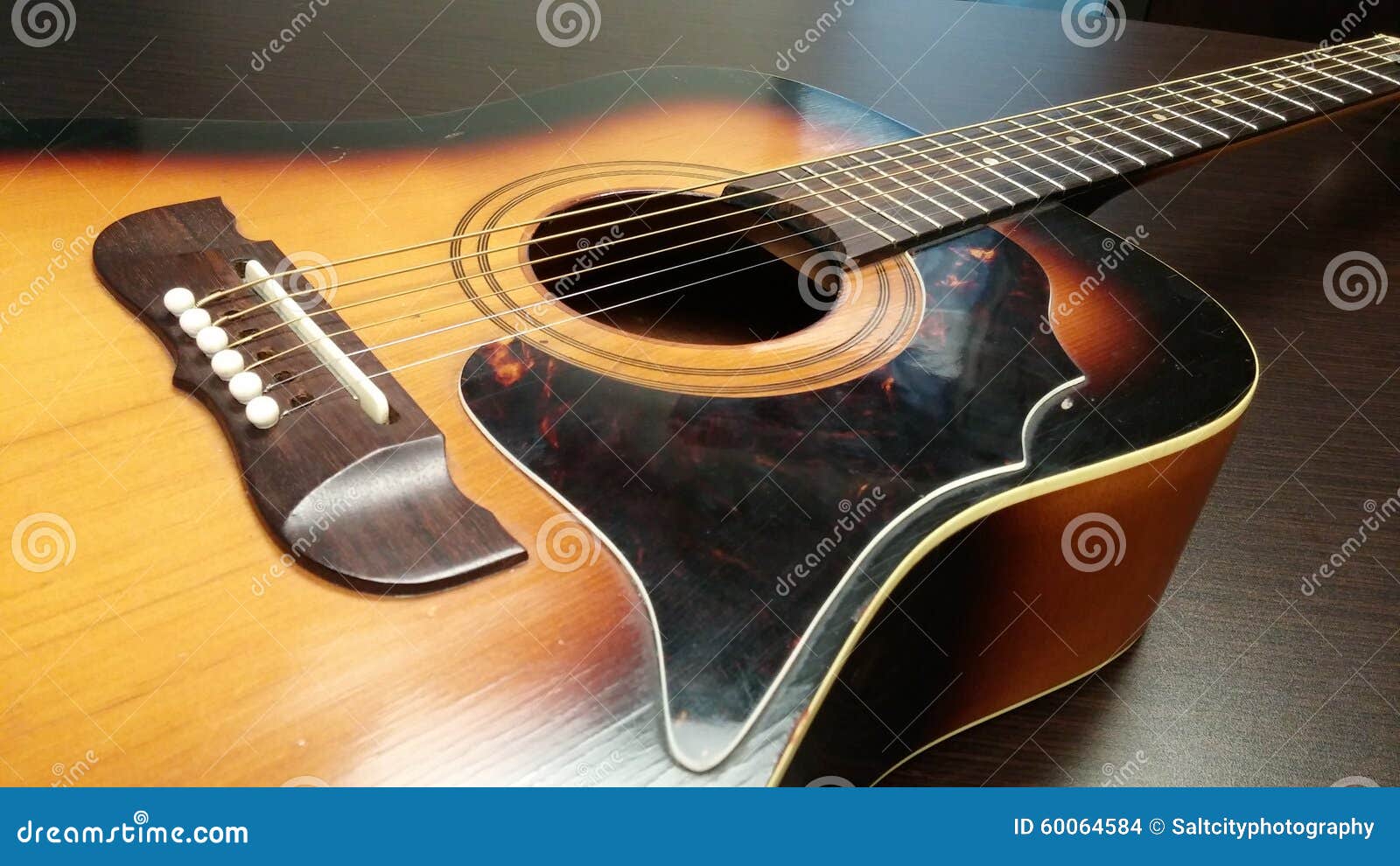 Guitar stock photo. Image of light, western, strings - 60064584