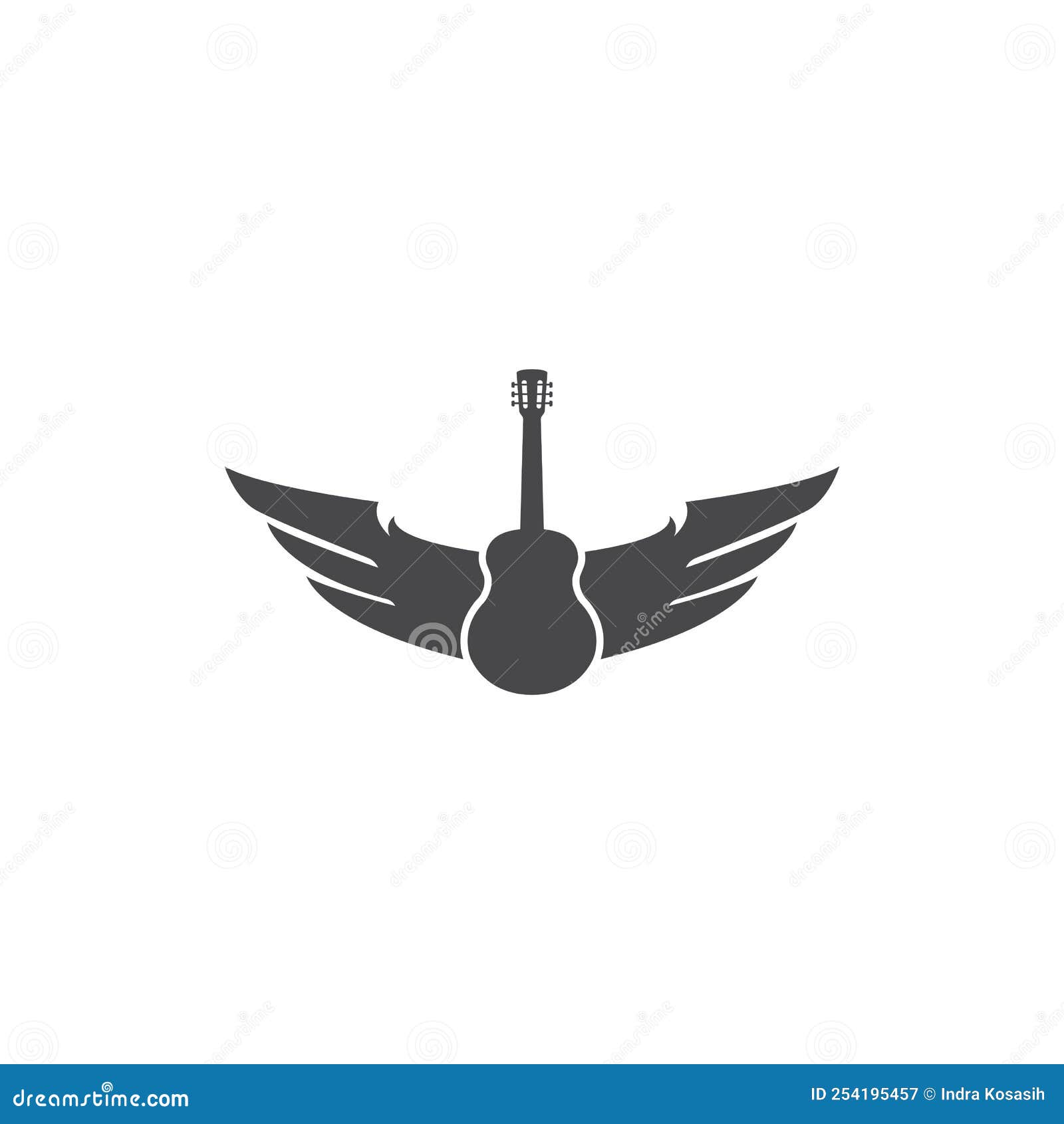 Guitar Logo Template Vector Icon Illustration Stock Vector ...