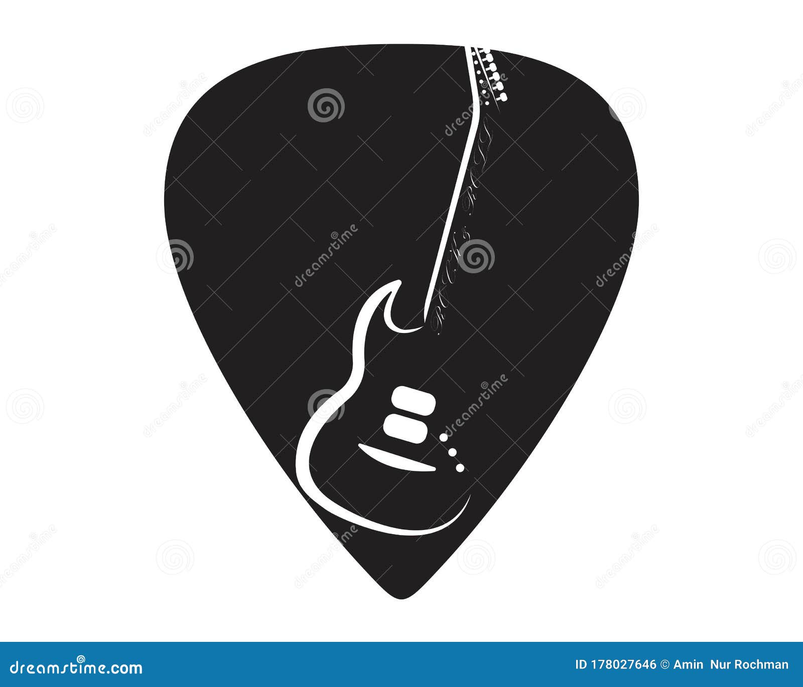 Guitar logo vector stock illustration. Illustration of background ...