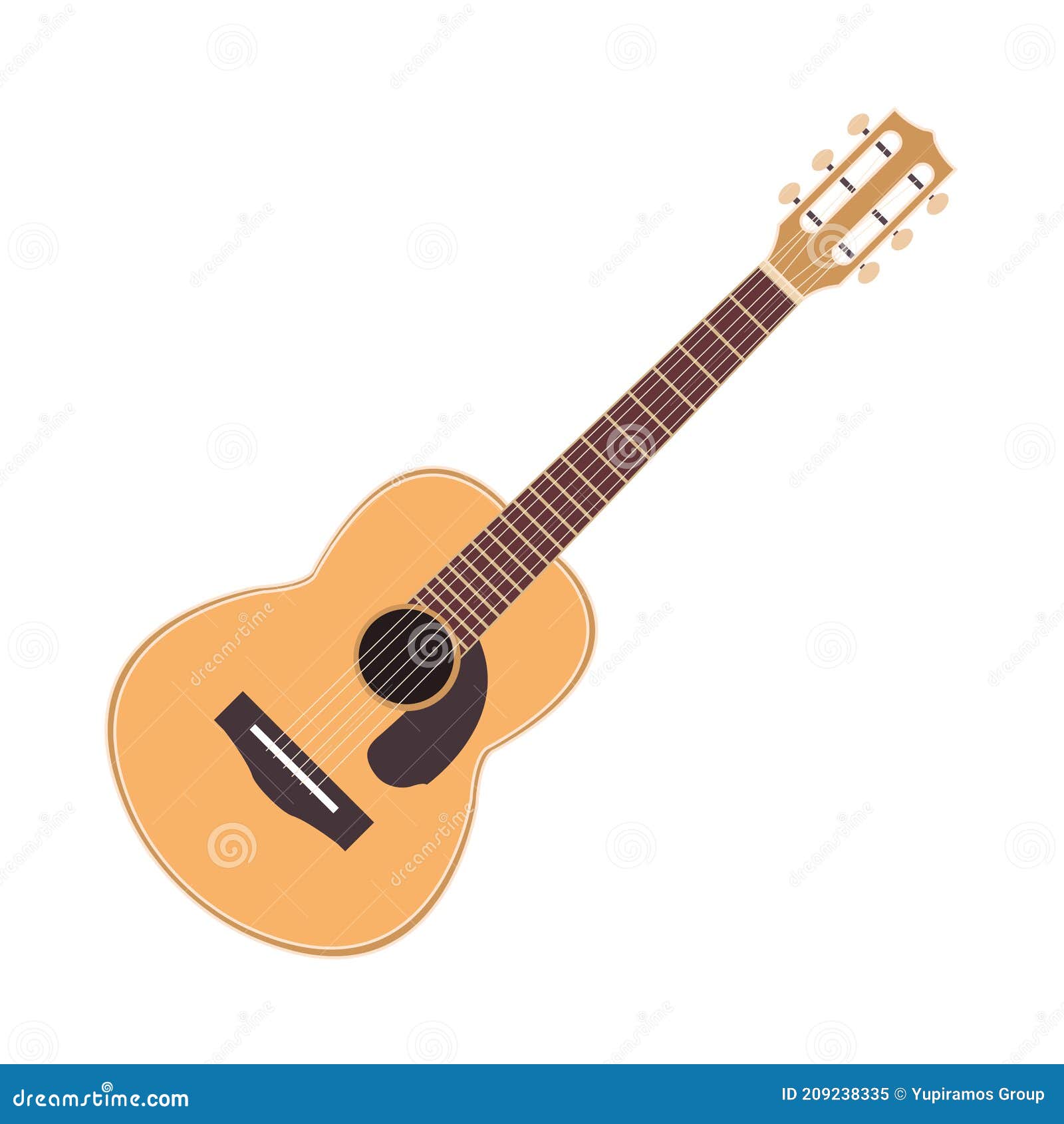 Guitar Musical Instrument String Classic Stock Vector - Illustration of ...