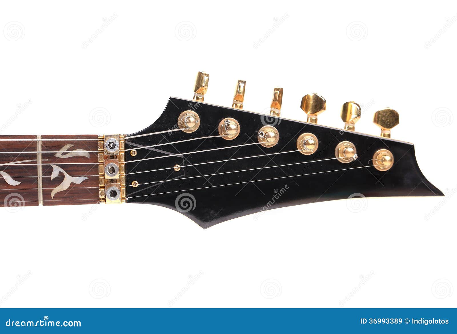 Guitar neck front side. stock image. Image of electronic - 36993389