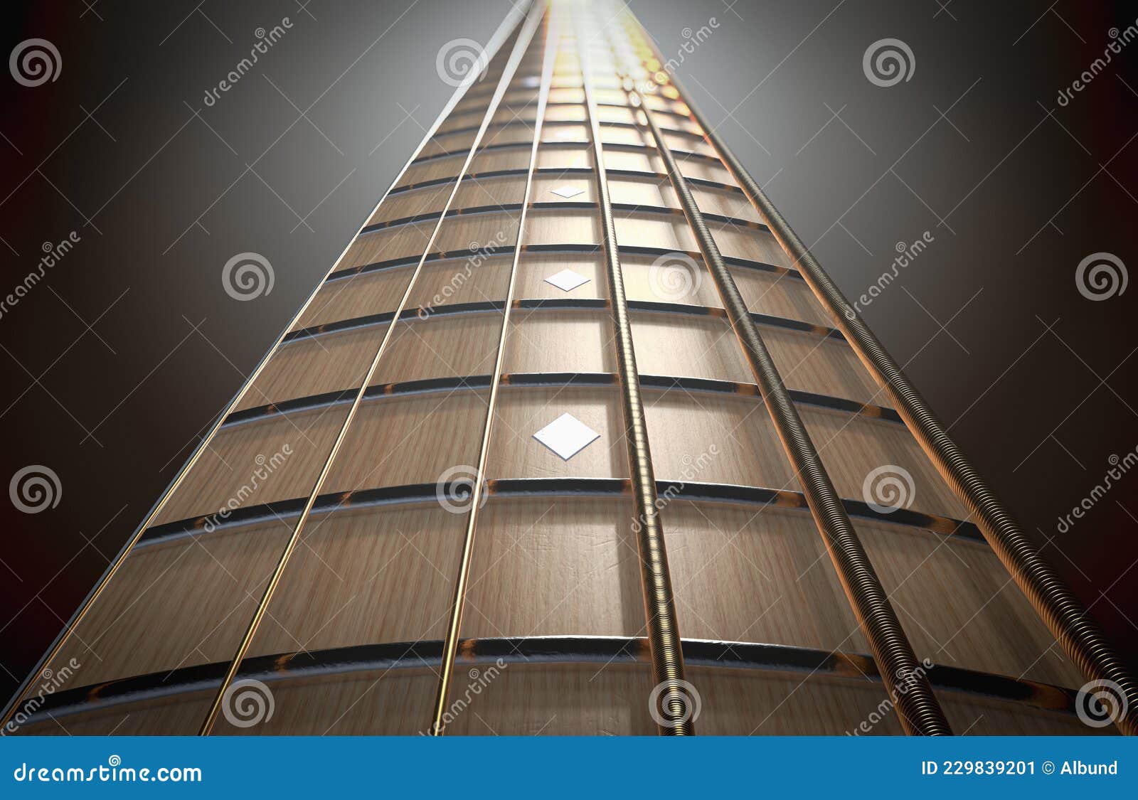 Guitar Neck Blueprint Vector Illustration | CartoonDealer.com #8786274