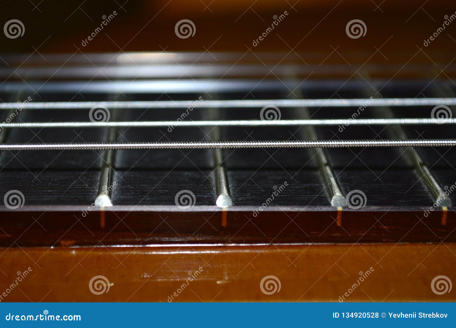 Guitar neck and strings stock photo. Image of isolated - 134920528
