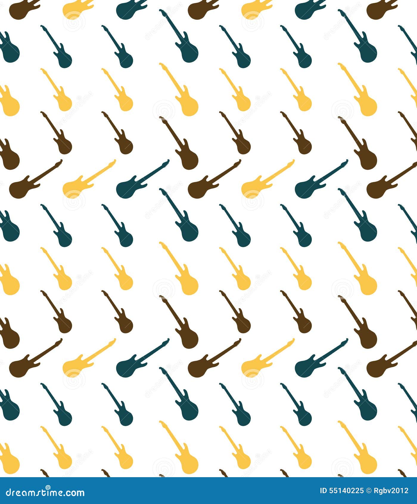 Guitar pattern stock vector. Illustration of song, pattern - 55140225