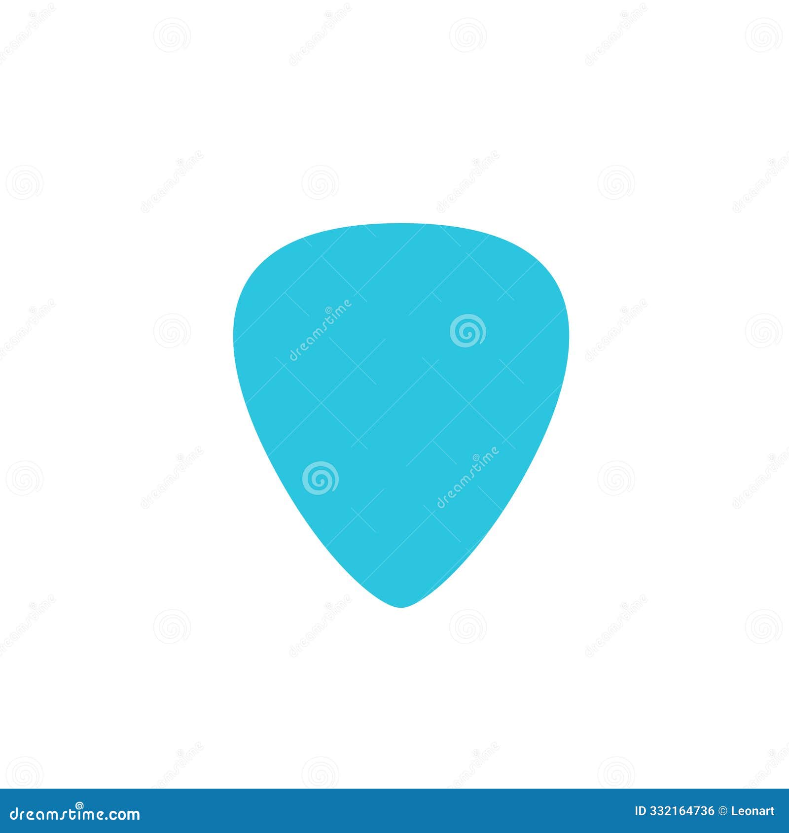 Guitar Pick Icon. Isolated on White Background Stock Illustration ...