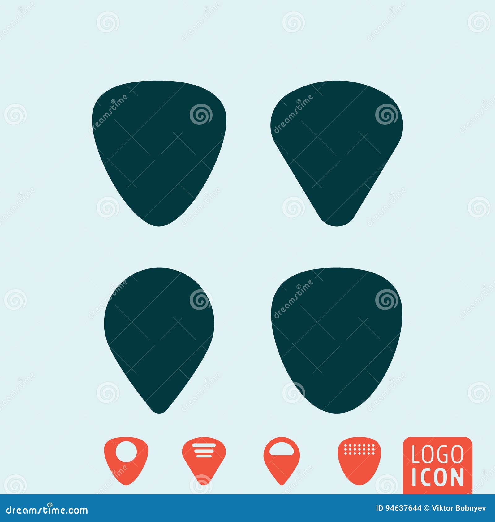 Plectrum Pick Cartoon Vector | CartoonDealer.com #69220803
