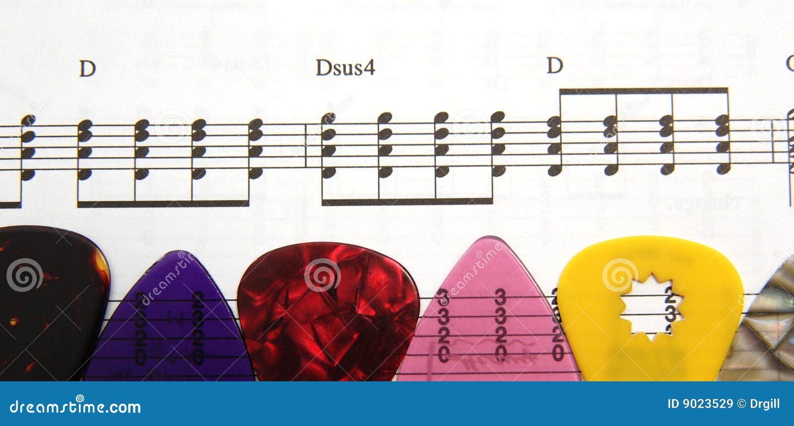 Guitar Picks and Music stock image. Image of instruments - 9023529