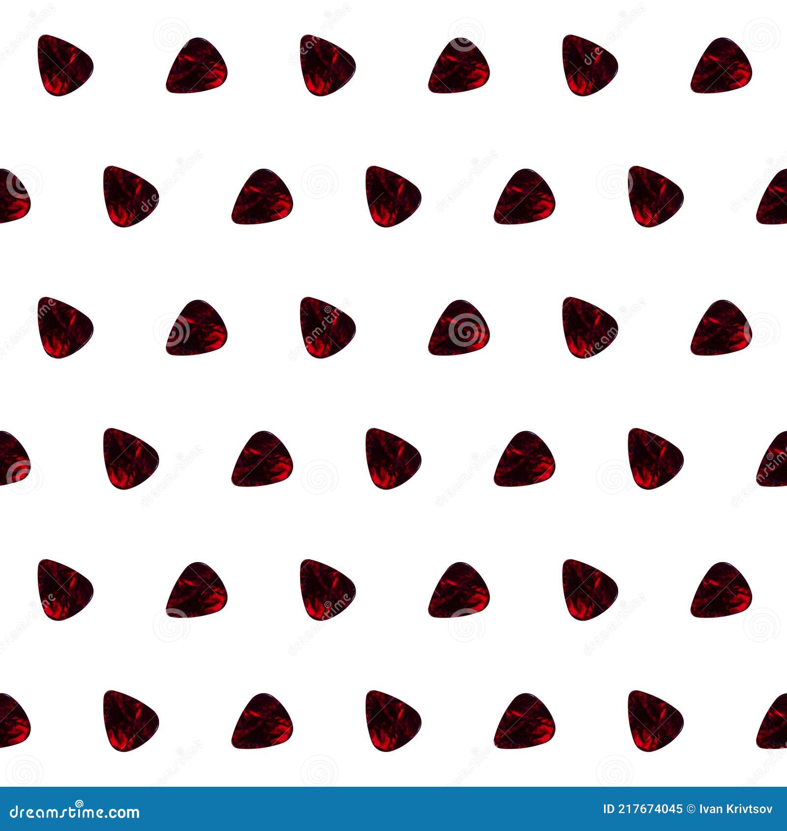 Guitar Picks Pattern on a Single Color Background Photo Stock ...