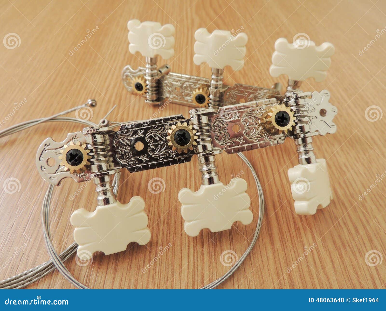 Guitar pins and strings. stock photo. Image of item, details - 48063648