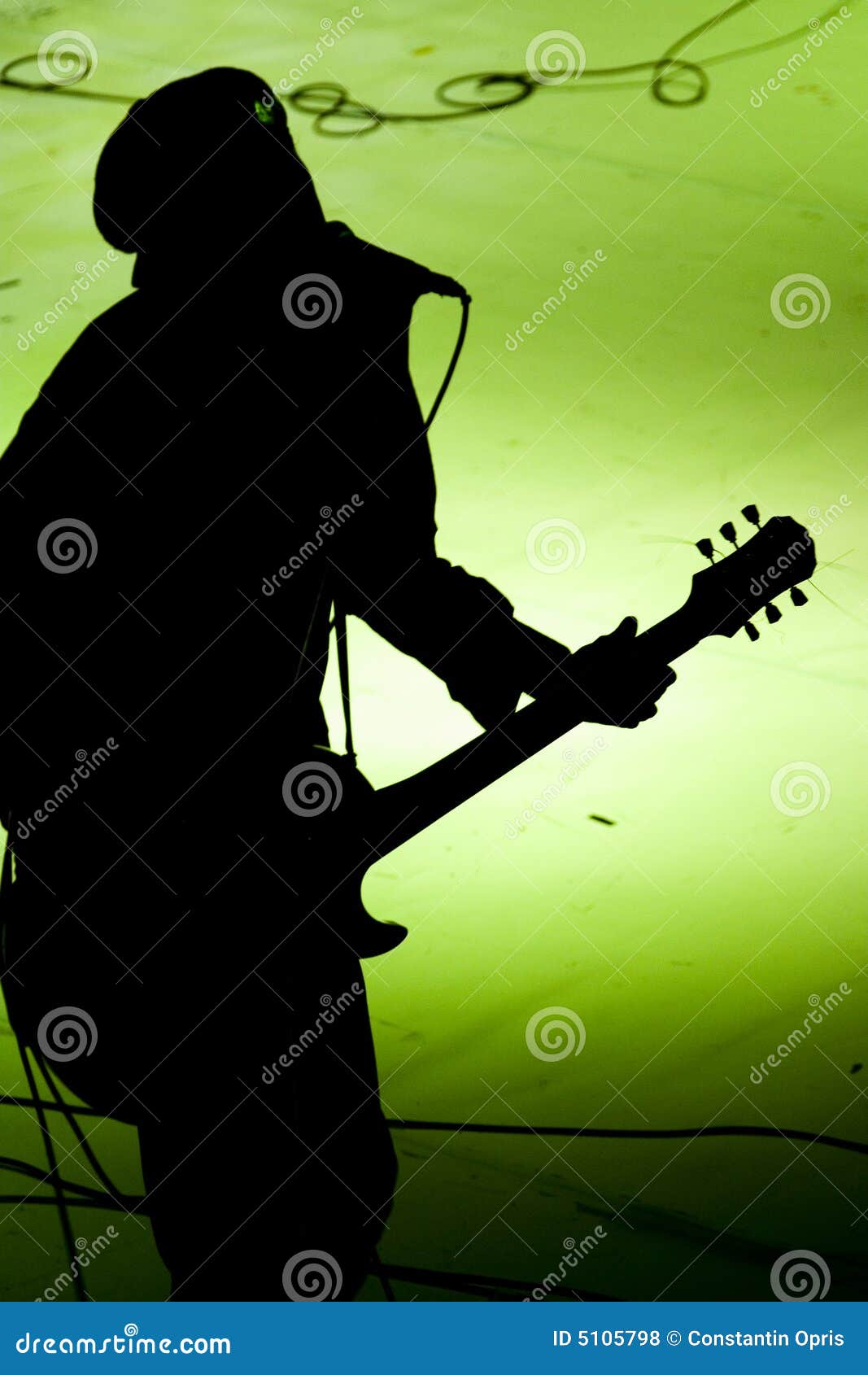 Guitar player silhouette stock photo. Image of live, sing - 5105798