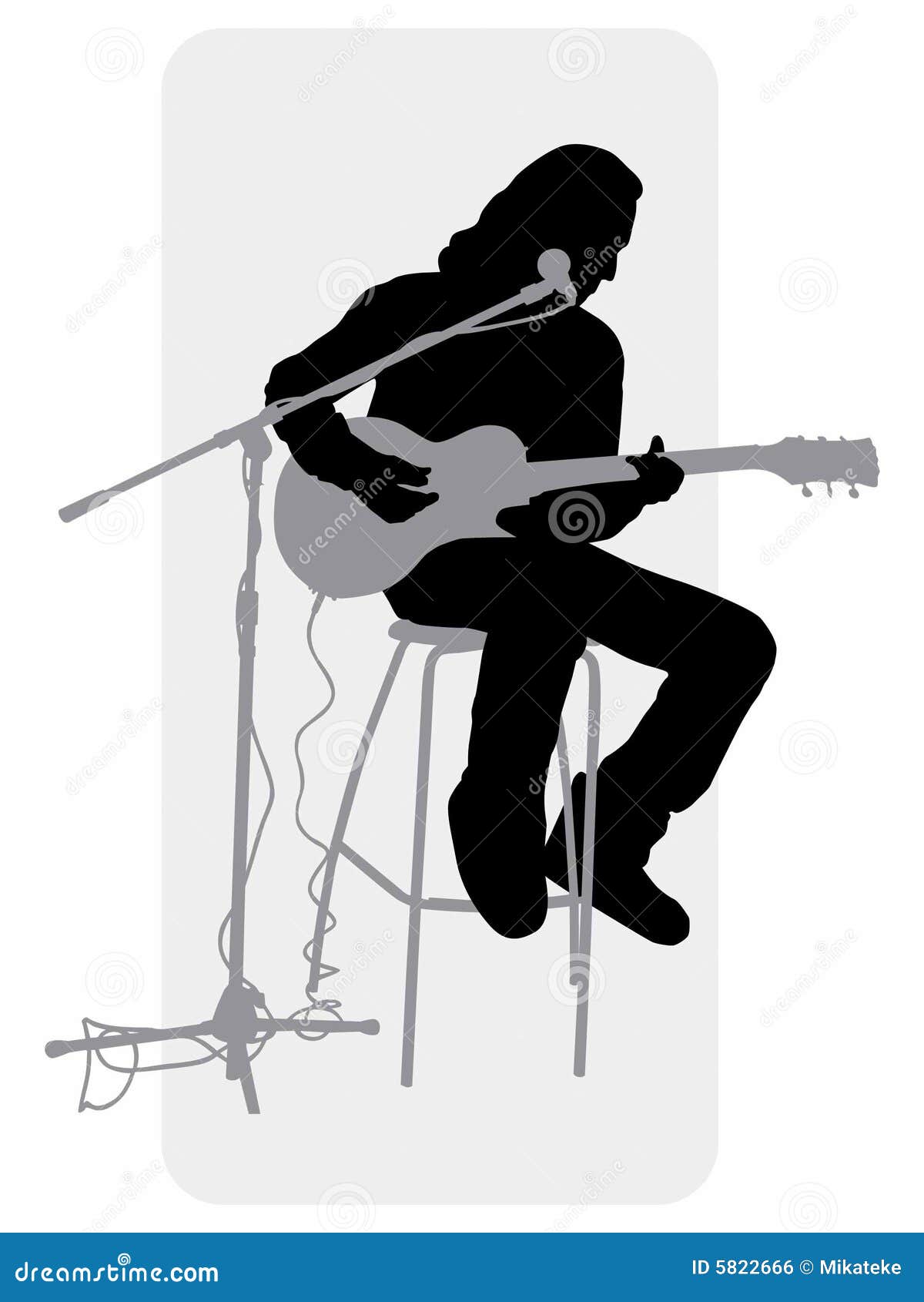 Guitar Player Silhouette