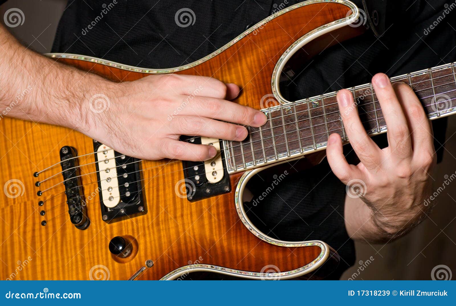 Guitar playing stock image. Image of musician, playing - 17318239