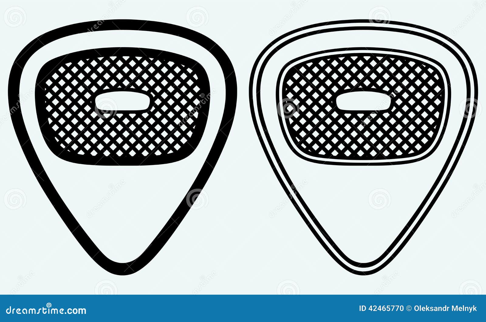 Guitar plectrum stock vector. Illustration of design - 42465770