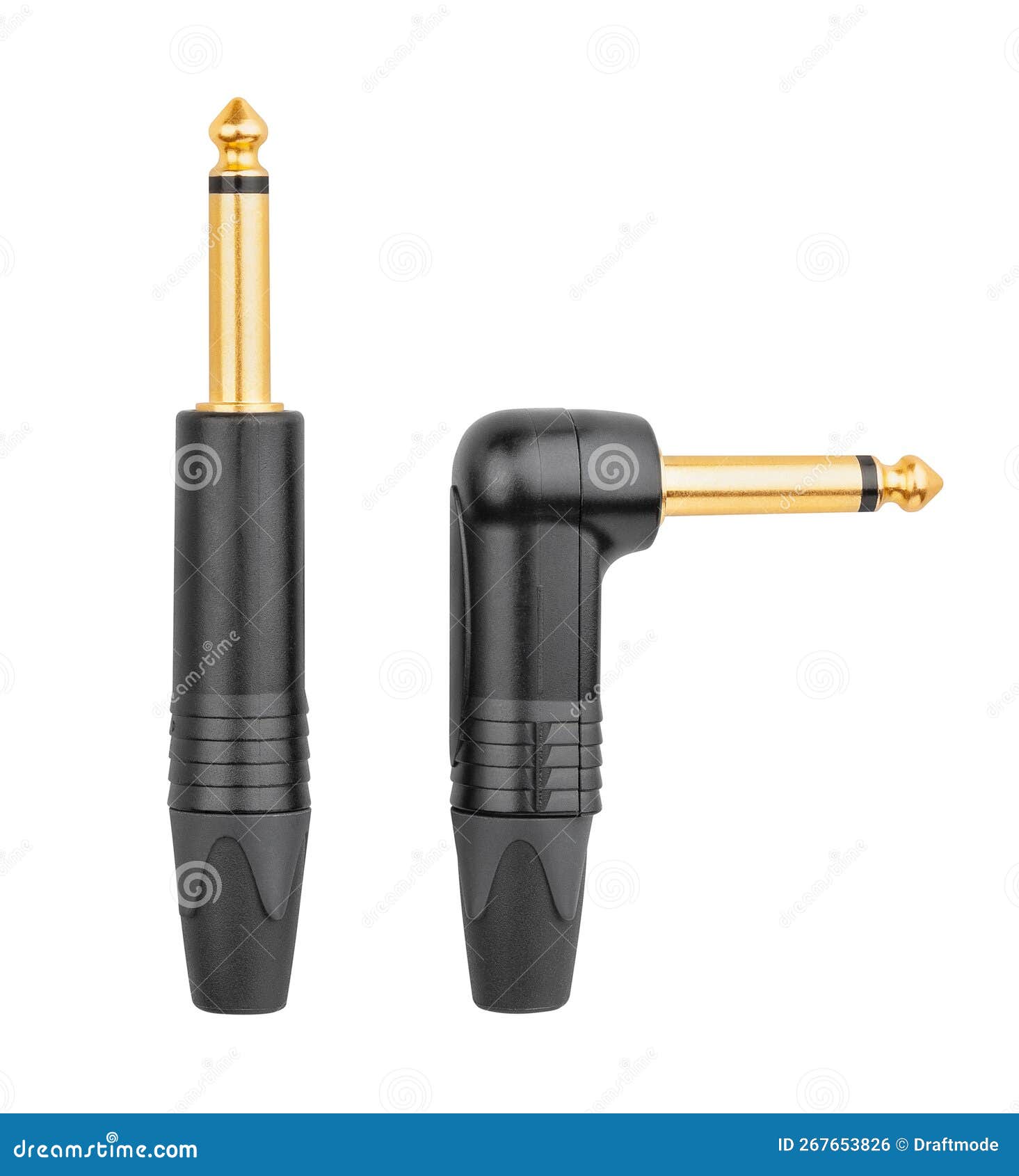 Guitar Plug Jack Path Isolated Stock Photo - Image of electrical ...