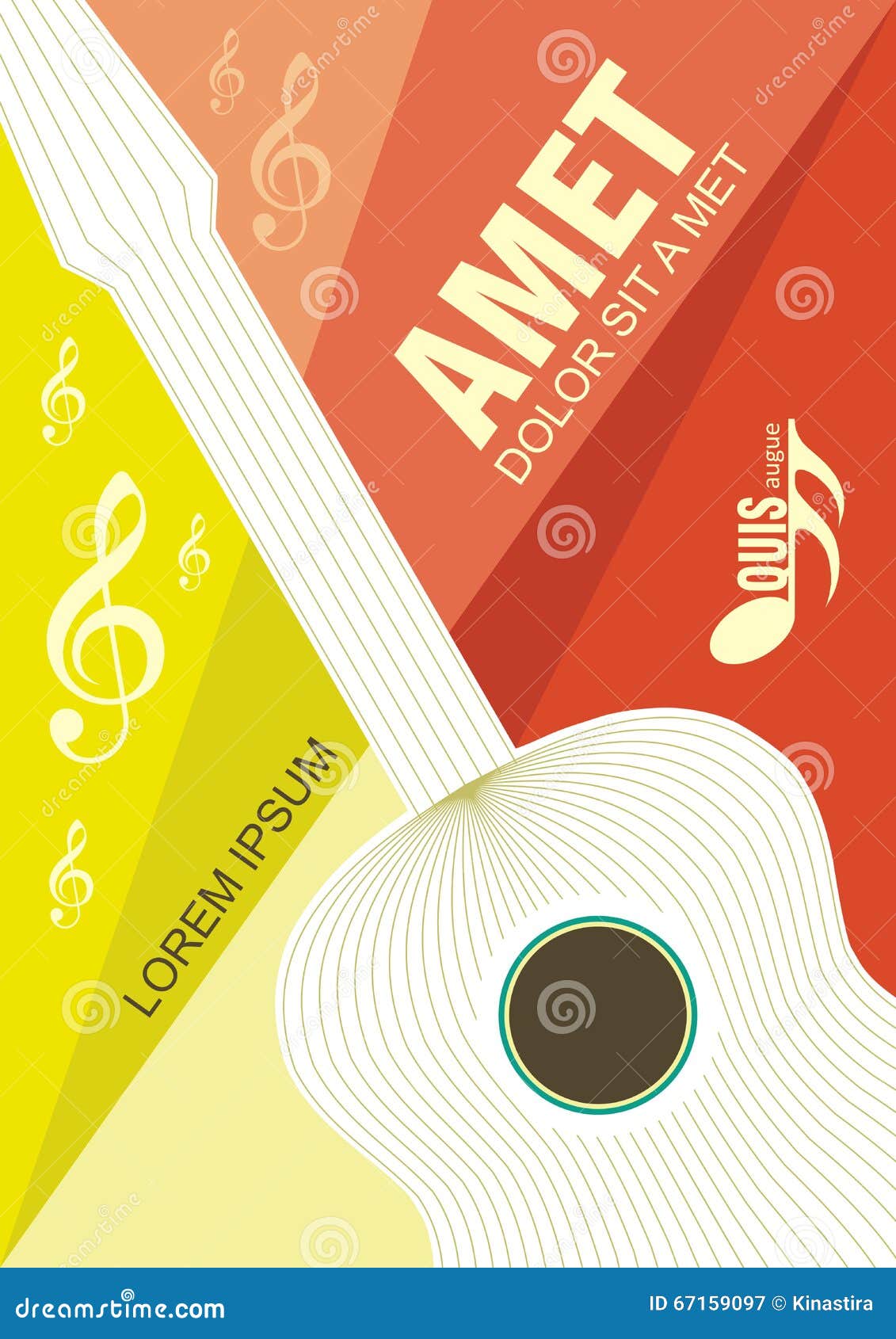 Guitar Poster - Flyer Background Stock Vector - Illustration of ...