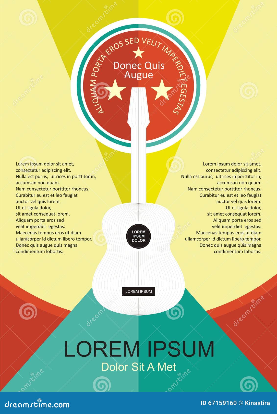 Guitar Poster - Flyer Background Stock Vector - Illustration of classic ...