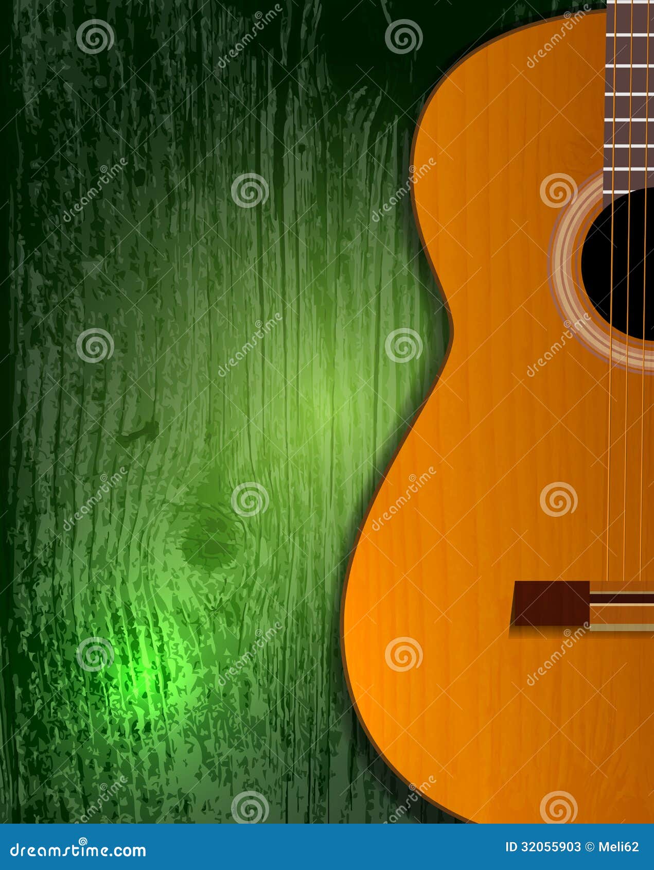 Guitar poster stock vector. Illustration of instrument - 32055903