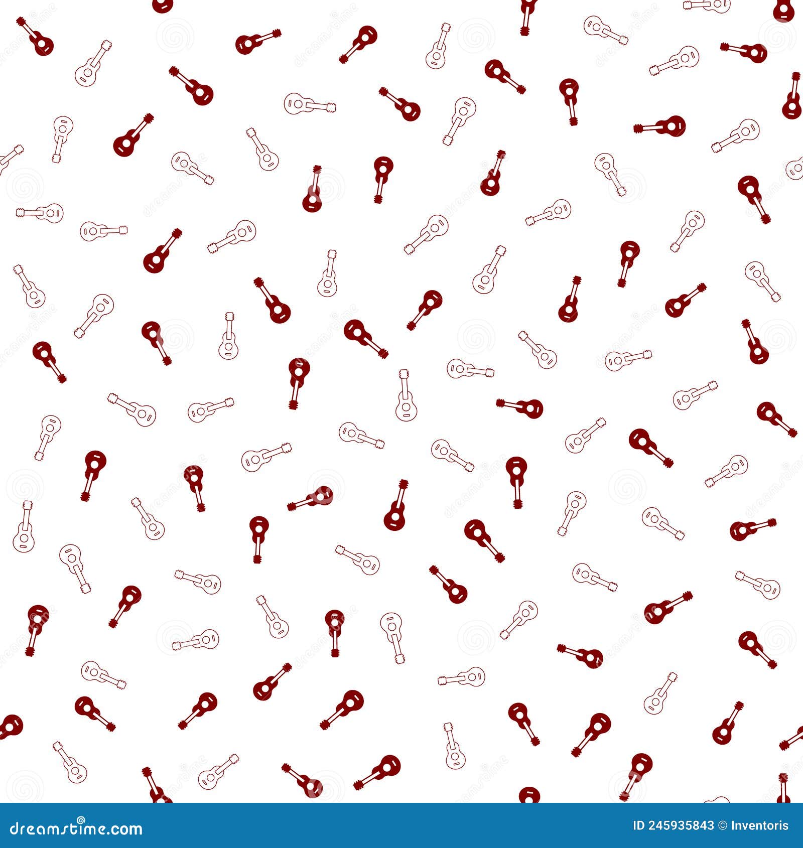 Guitar Seamless Pattern Background. Vector Texture Illustration. Stock ...