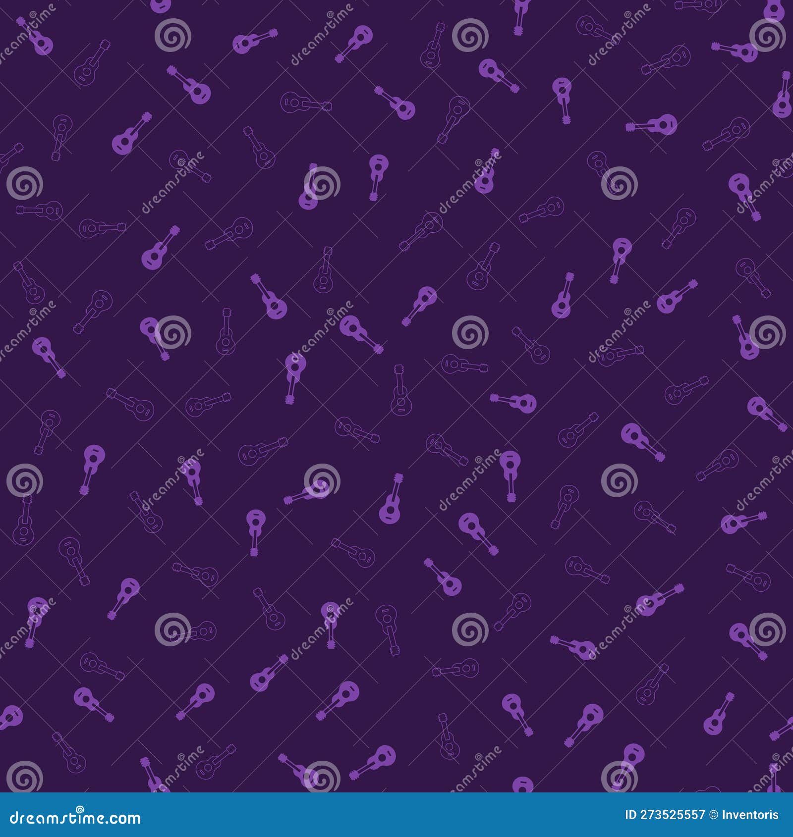 Guitar Seamless Pattern Background. Vector Texture Illustration. Stock ...