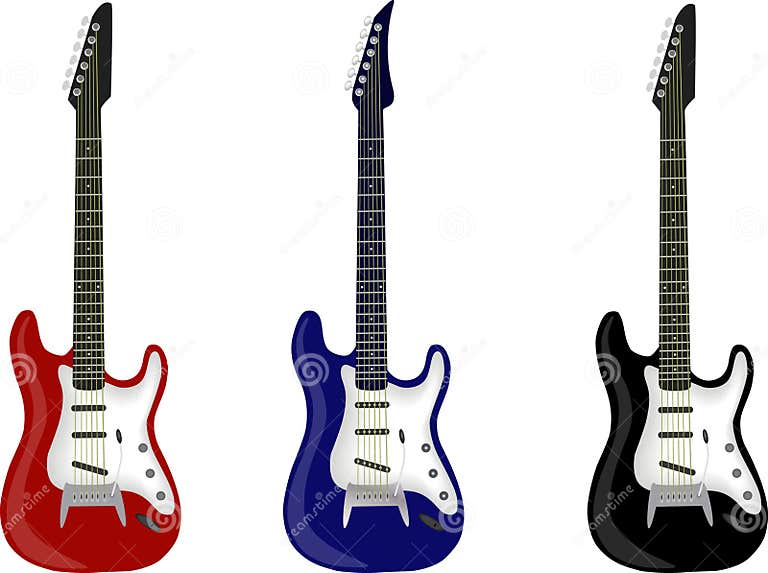 Guitar set stock vector. Illustration of vector, instrument - 7853348