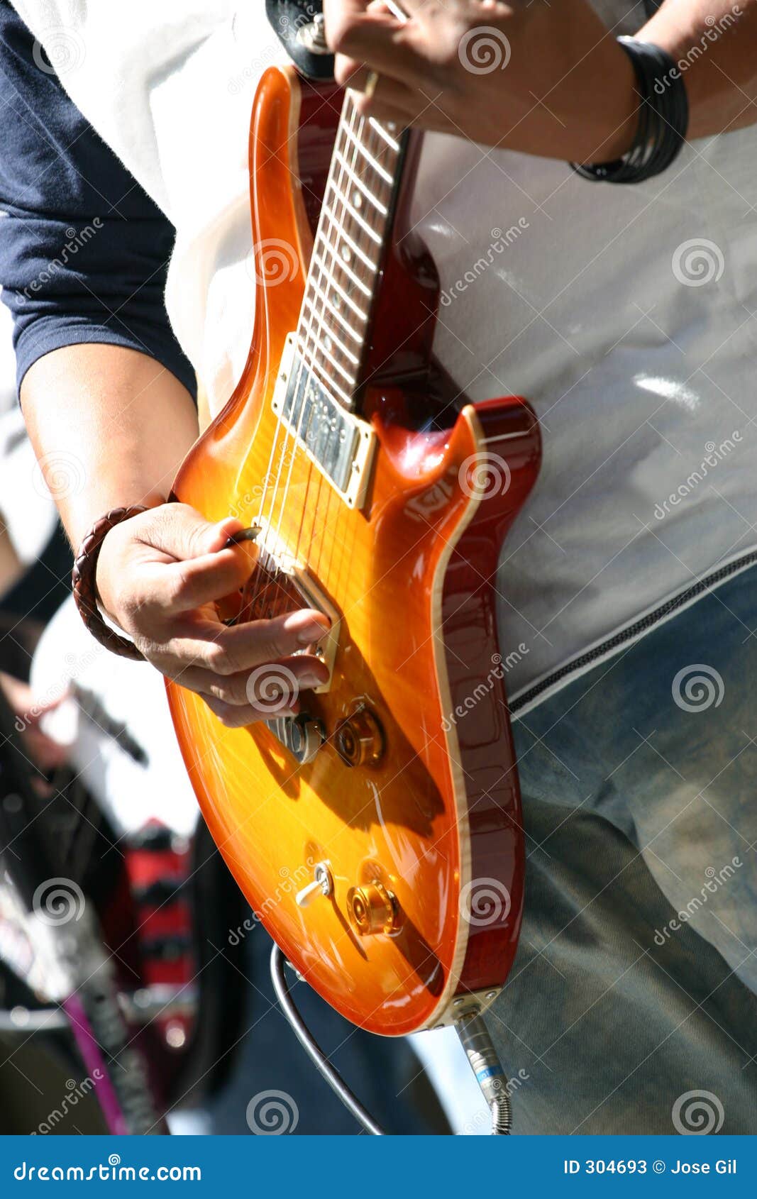 Guitar Side stock image. Image of band, electric, musician - 304693