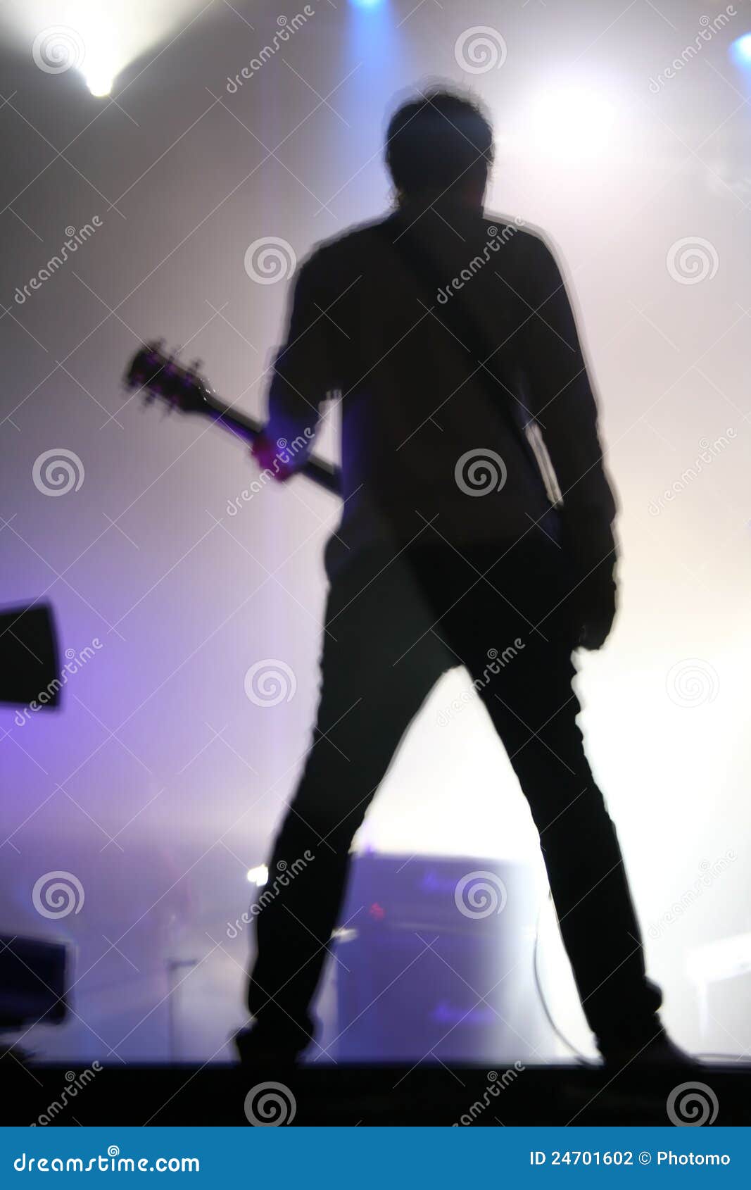 Guitar Solo in concert stock photo. Image of electrical - 24701602