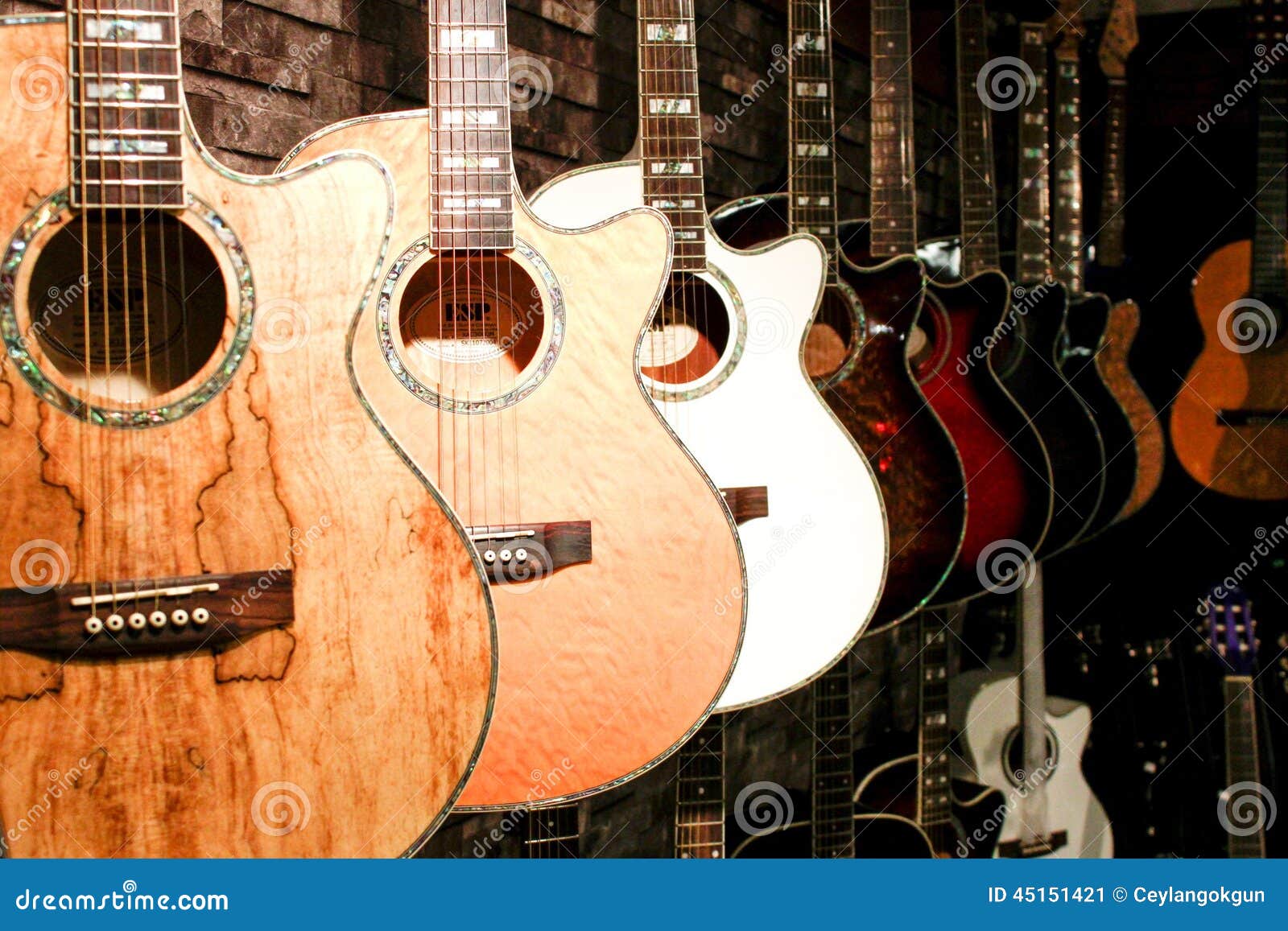 Guitar Store editorial photo. Image of black, guitars - 45151421